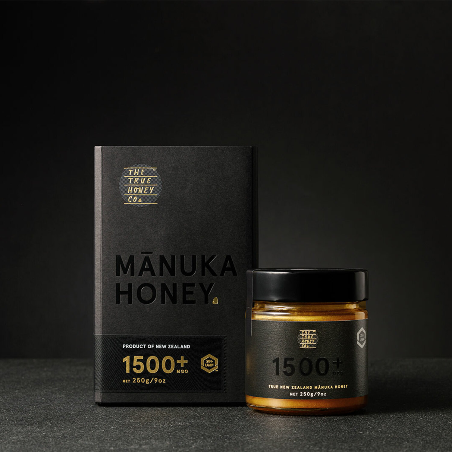 The True Honey Co. Mānuka Honey MGO1500+ - AsureQuality Assurance Marks